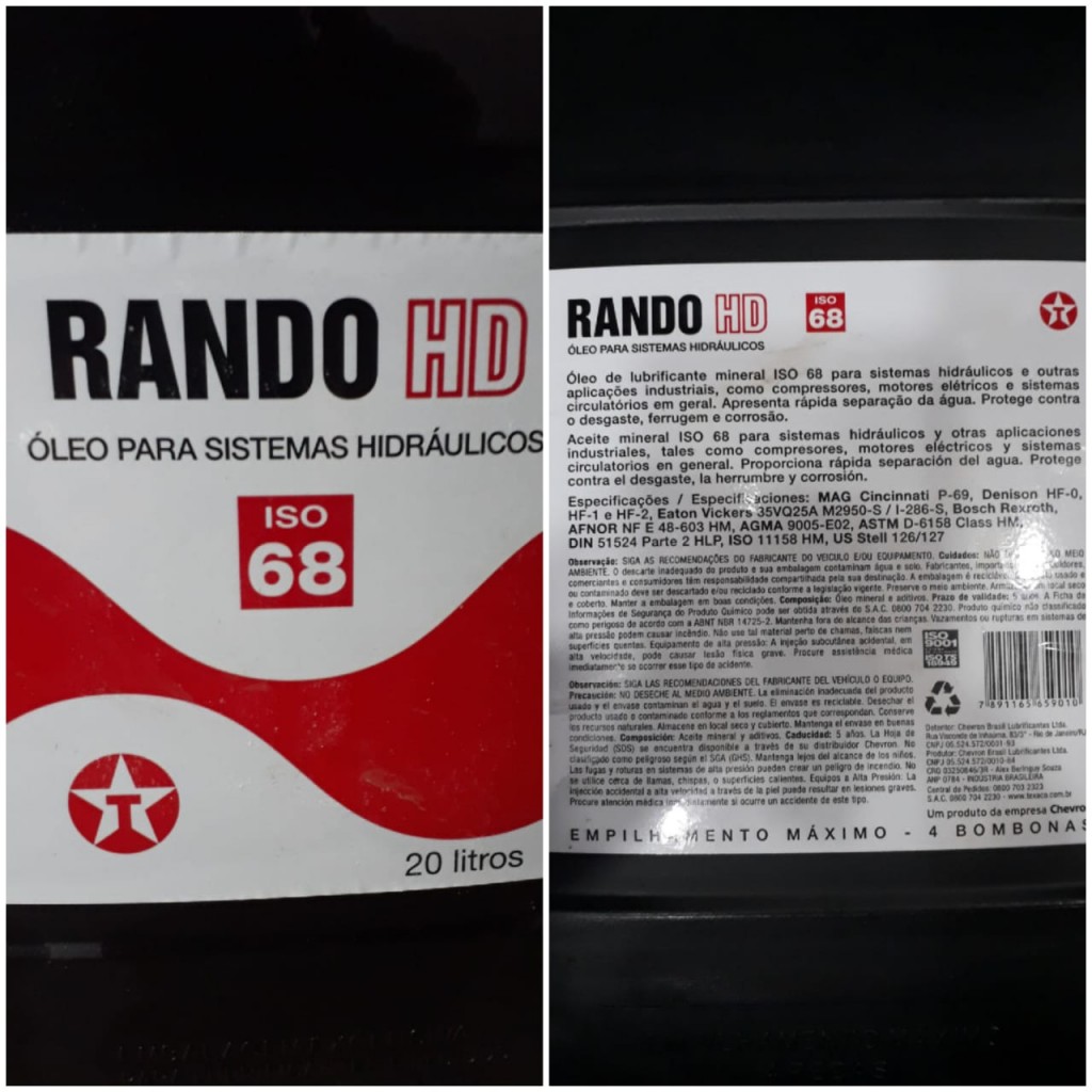 Oleo Rando Hd68 100000074097 Original Randon – Filippe Peças